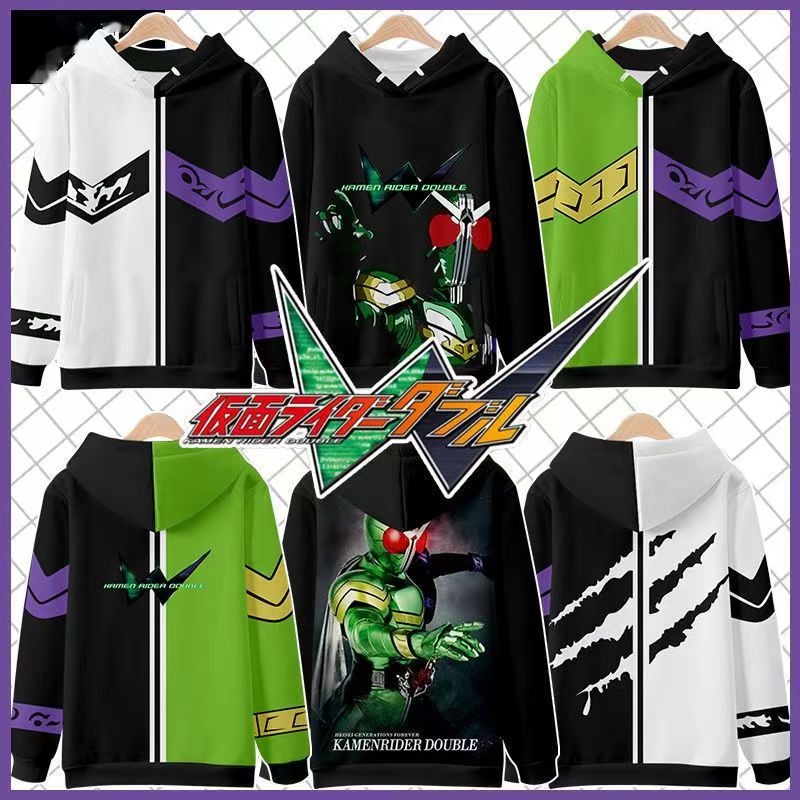 Men Hoodie Kamen Rider W Joker Decade 3D Printing Kids/Men/Women Autumn ...