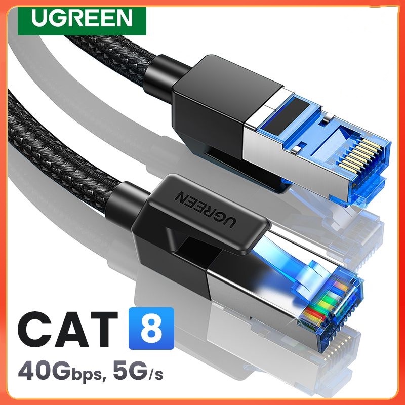 UGREEN CAT8 Ethernet Cable 40Gbps CAT 8 Networking Cotton Braided ...