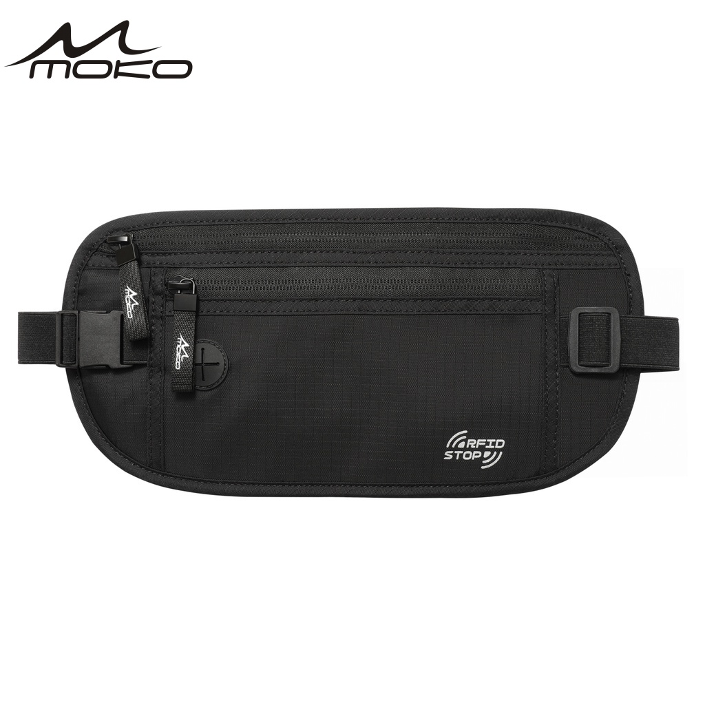MoKo Secure Travel Money Belt Waist Pouch Chest Pack Anti-Theft ...