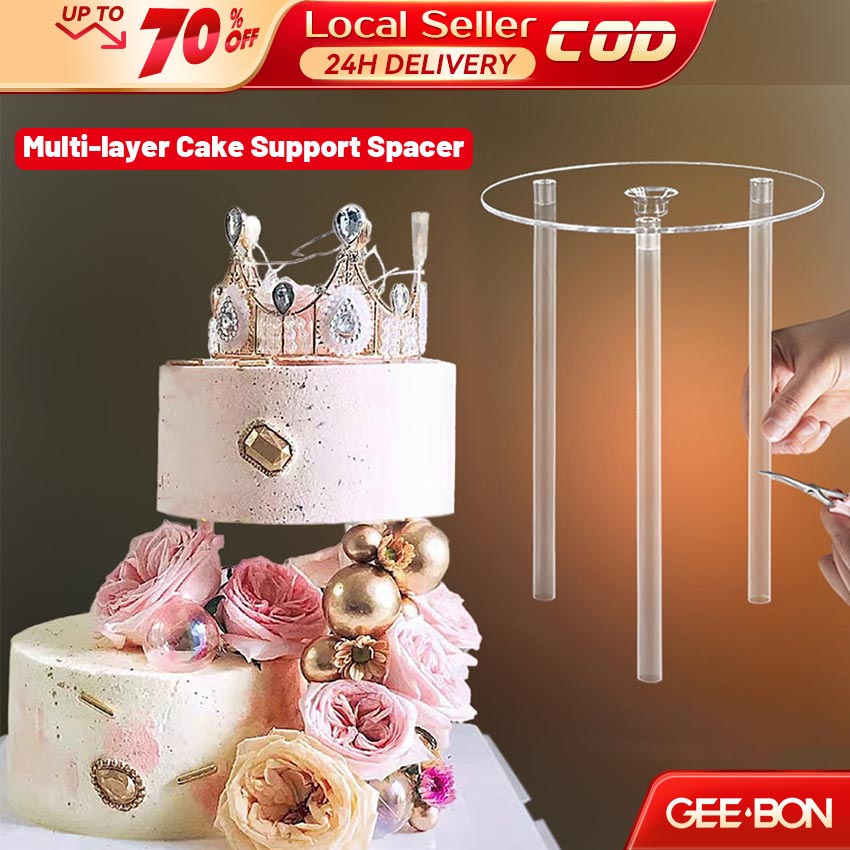 GEEBON Cake Tier Support Cake Dowel Rod Stick Cake Separator Baking ...
