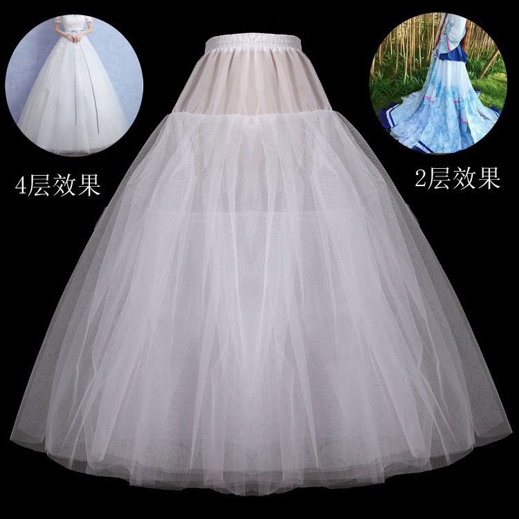 2 Layers 4 Layers Multi-layer Big Ball Gown Wedding Dress Bridal Gowns ...
