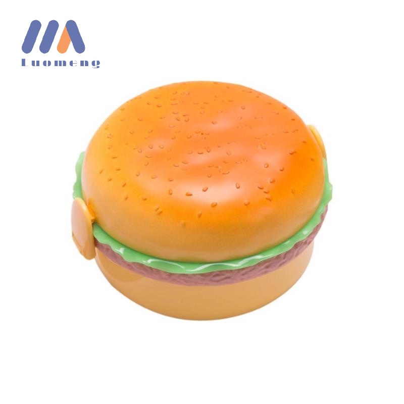 LuoMeng Hamburger Lunch Box Kid Bento Box Food Container Creative ...