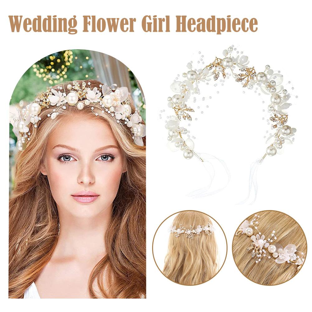 Headband Flower Flower Wreath Pearl Hairband New Crown Sweet European ...