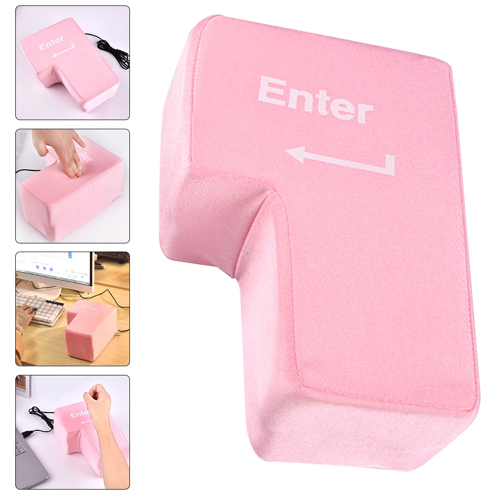 [READY STOCK] Big Enter Key Pillow Travel Neck Pillows for Adults Desk ...