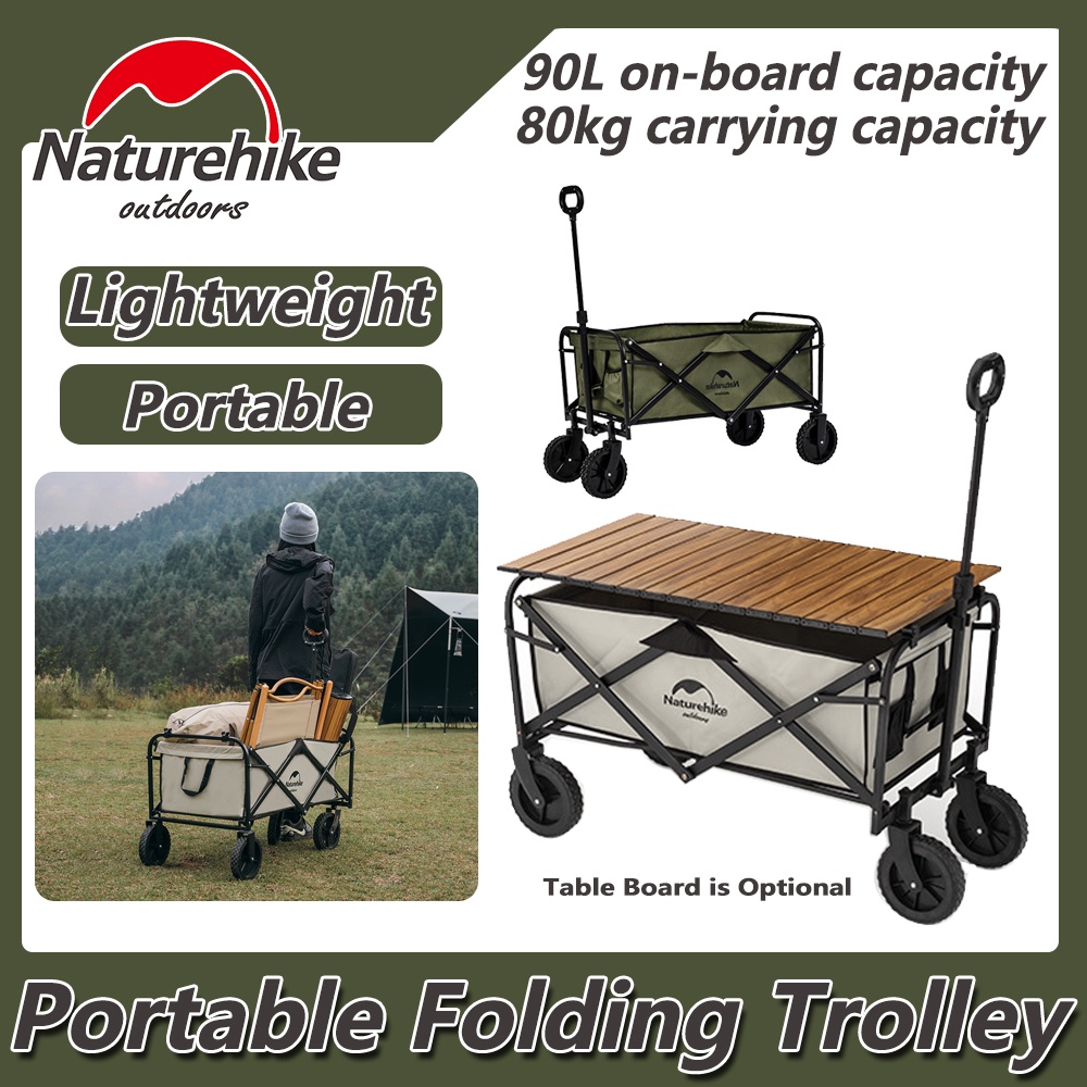Naturehike Portable Folding Trolley Outdoor Four-wheel Utility Push ...