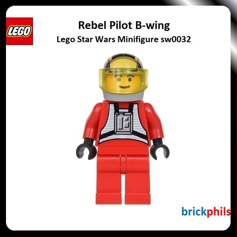 Lego Star Wars Minifigure sw0032 Rebel Pilot B-wing | Shopee Philippines