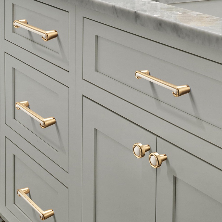 Gold Single Hole Handles Modern Wardrobe Door Handle Drawer Cabinet ...