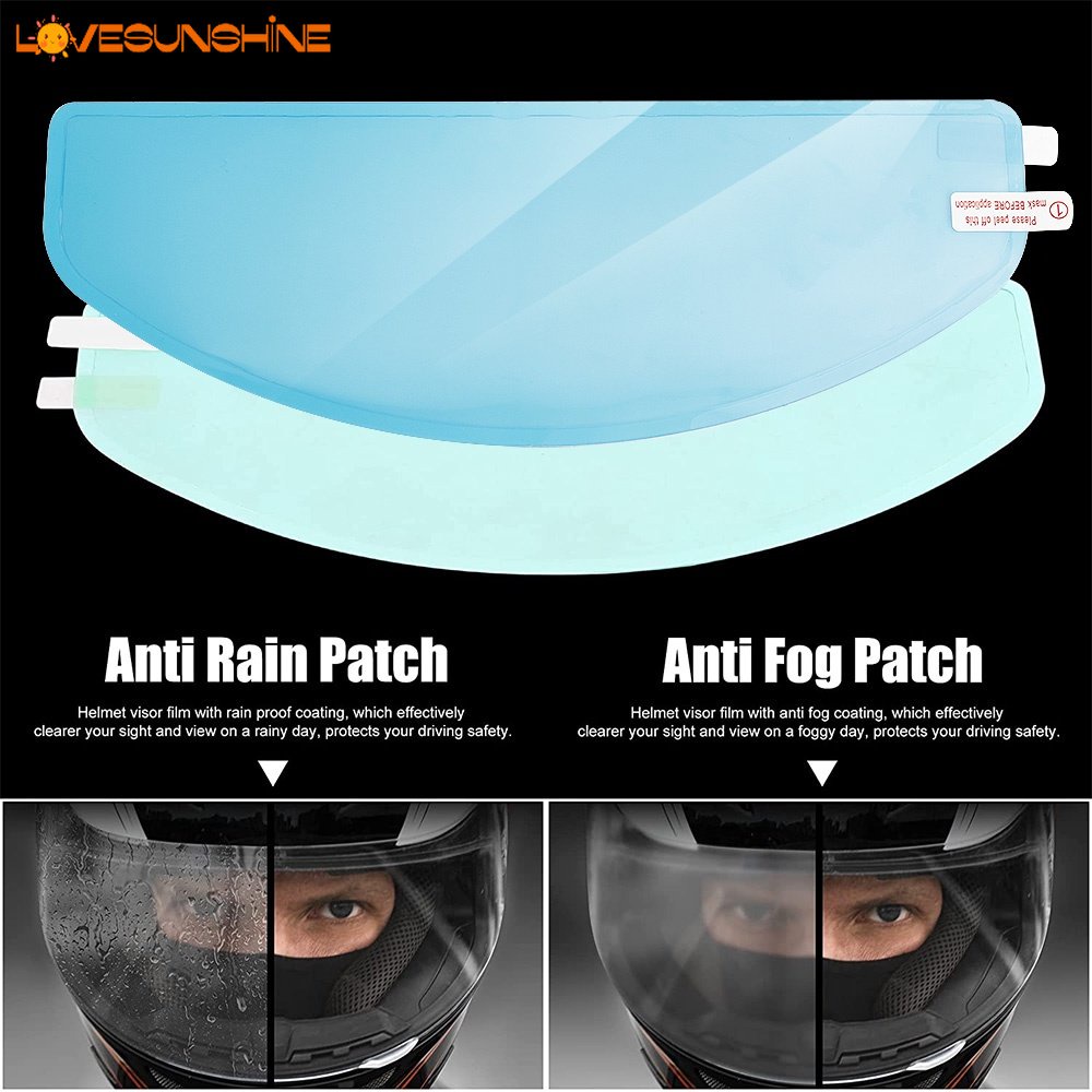 Universal Motorcycle Helmet Anti-fog Rainproof Waterproof Lens ...