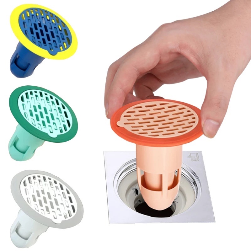Bathroom Floor Strainer Cover Plug /Silicone Anti-odor Sink Water Drain ...