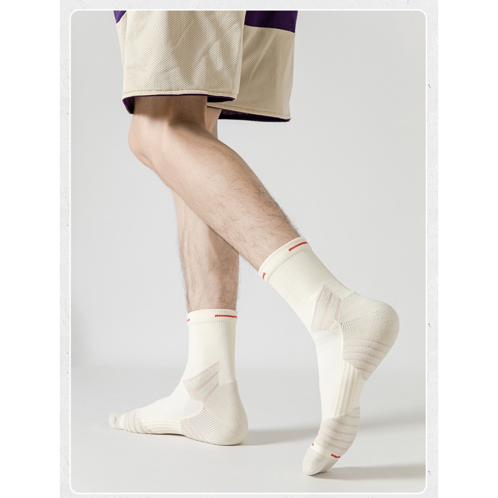 Men's Professional Elite Combat Basketball Socks Anti slip and shock ...