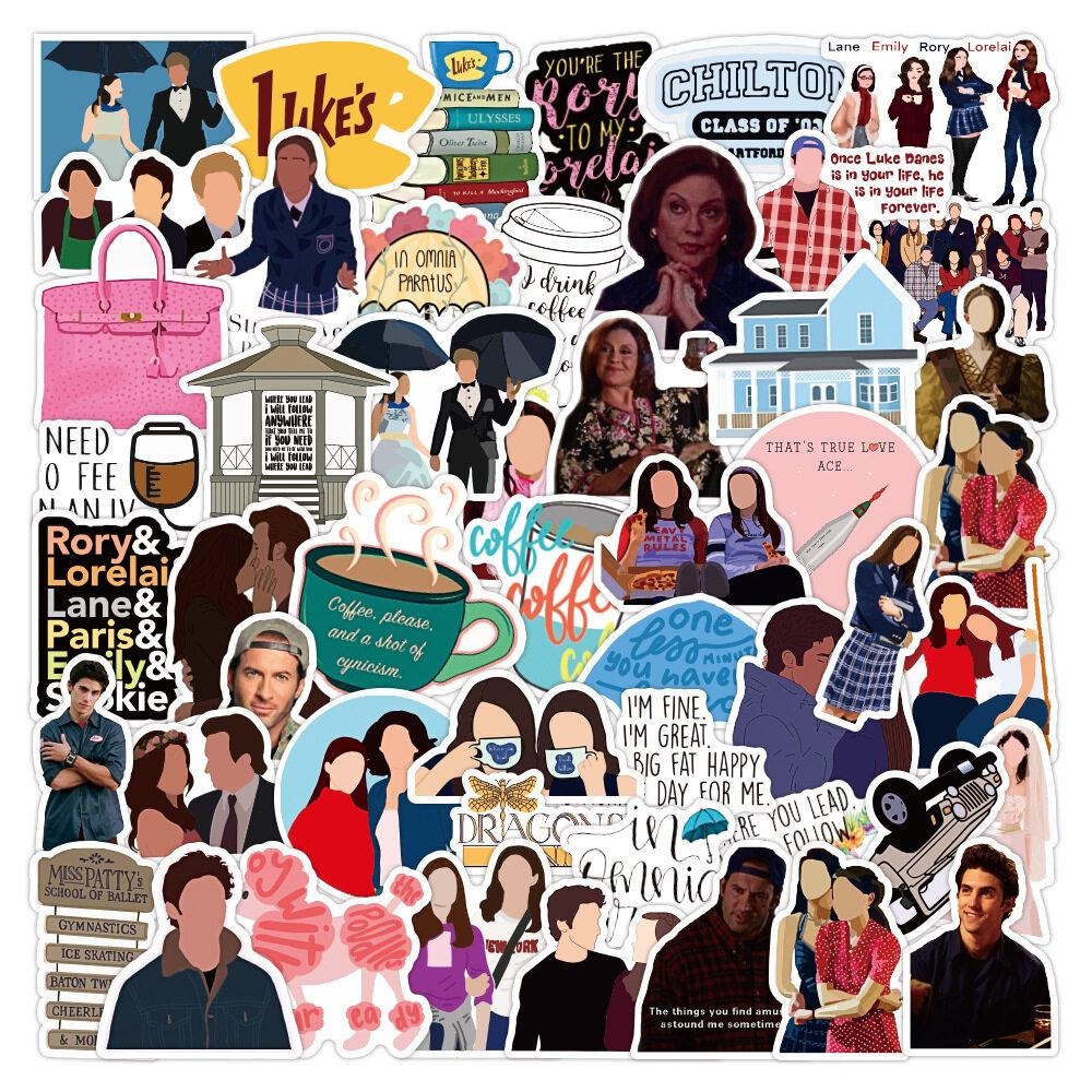 50Pcs Gilmore Girls Series Graffiti Stickers for Suitcases Mobile Phone ...