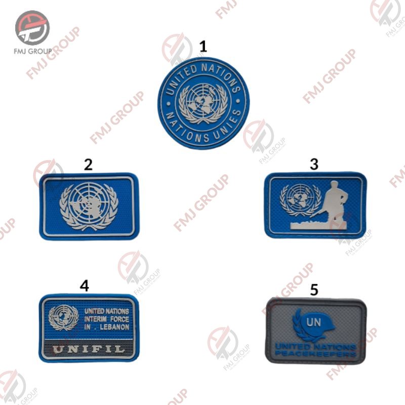 Patch Rubber Emblem Logo UN/Unifil/PBB Velcro | Shopee Philippines