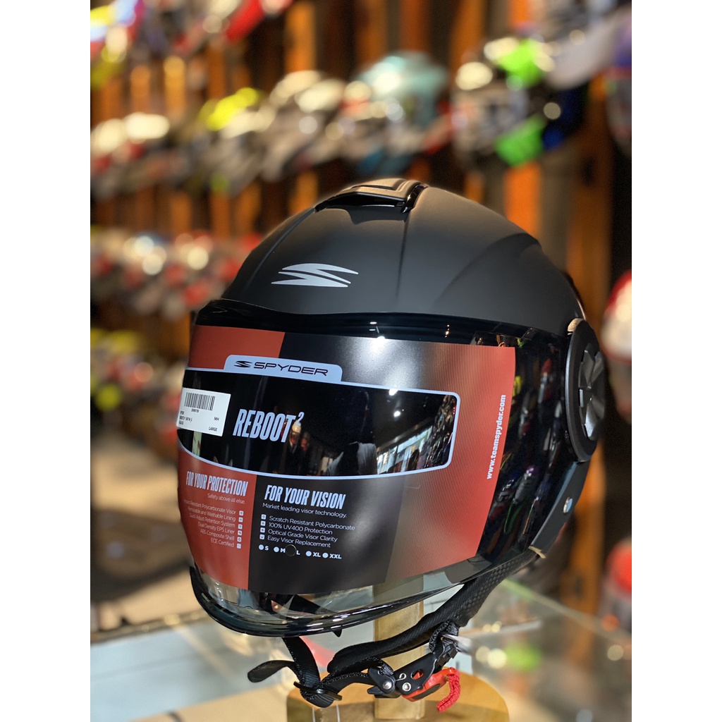 Spyder Open-face Helmet Reboot 2 P Series 0 (Plain Color) matte black ...