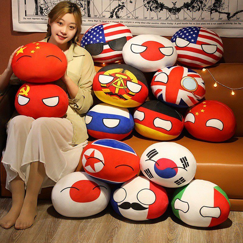 10cm/30cm Polandball Plush Toys Stuffed Dolls Pendant Anime World ...