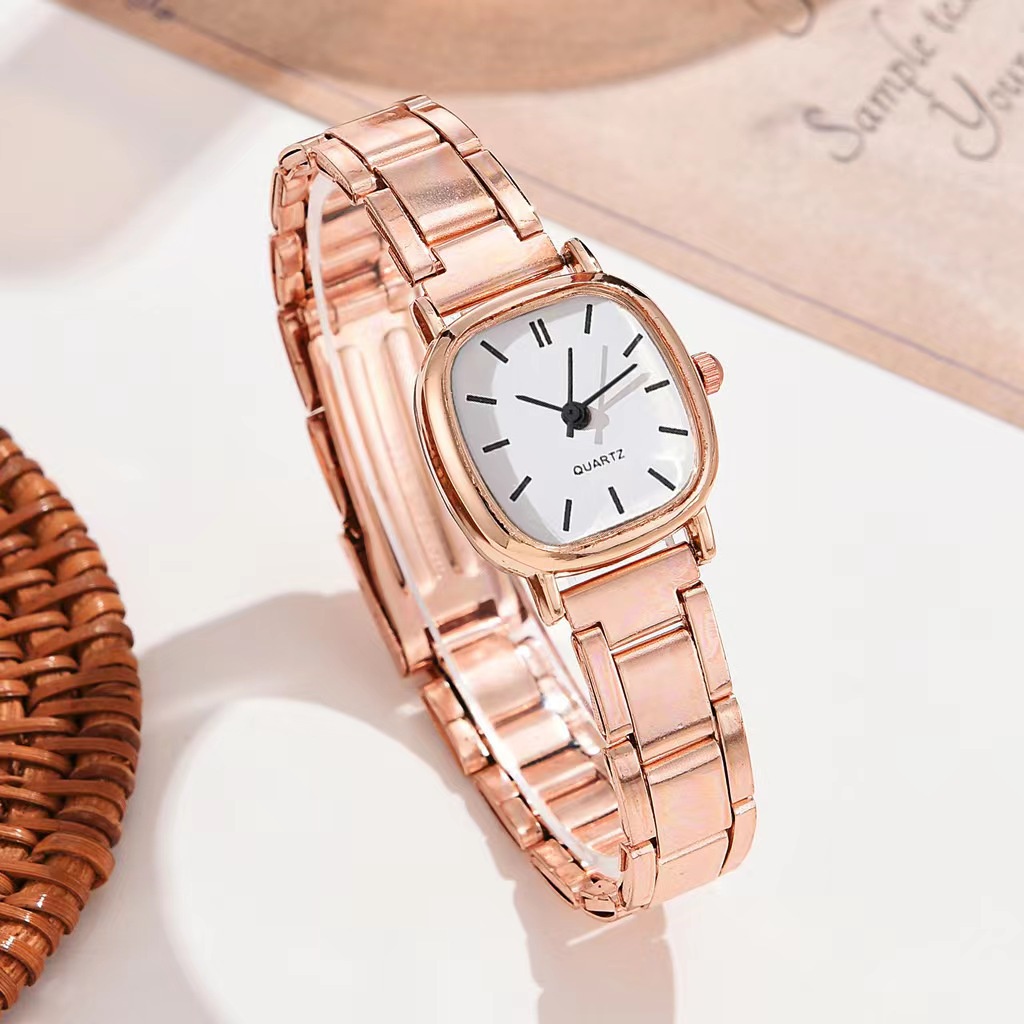 Simple Women's Small Square Watch Women's Quartz Scale Digital Small ...