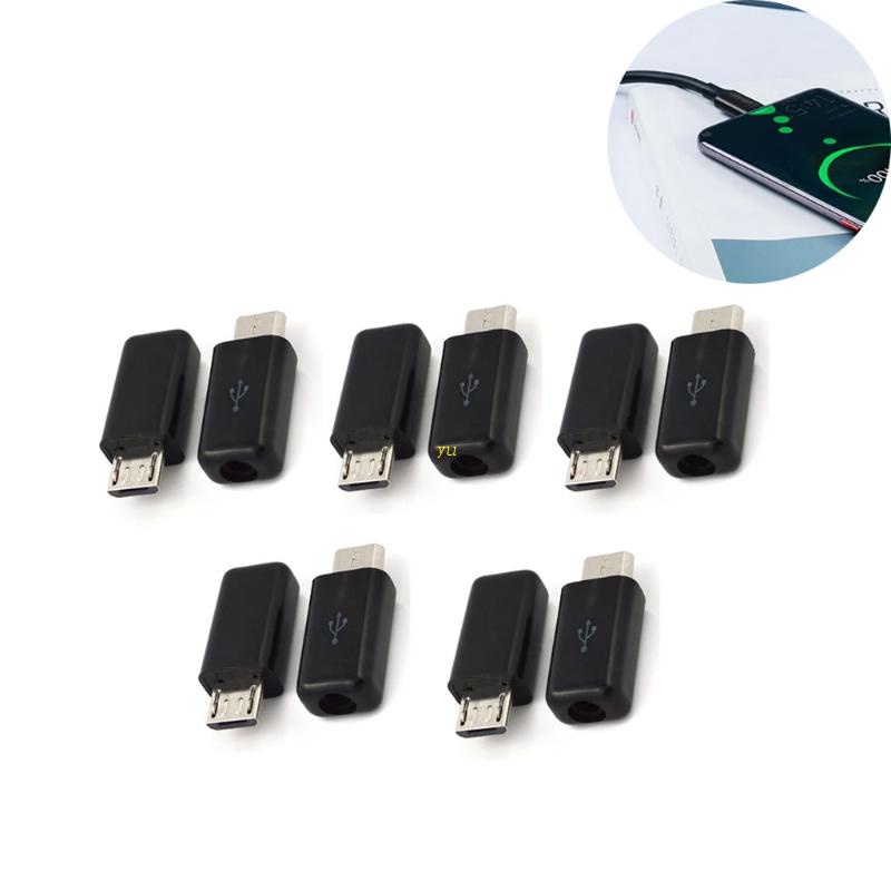 YU Micro USB Connector Replacement Welding Type 5 Pin USB 2.0 Male Plug ...