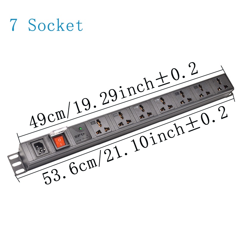 C14 power input PDU power distribution unit 2-12 position universal ...