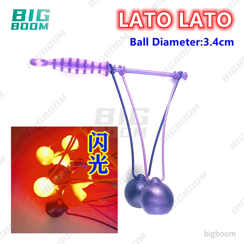 3.4cm BIG SIZE lato lato toys with handle/ old school toy latto latto ...