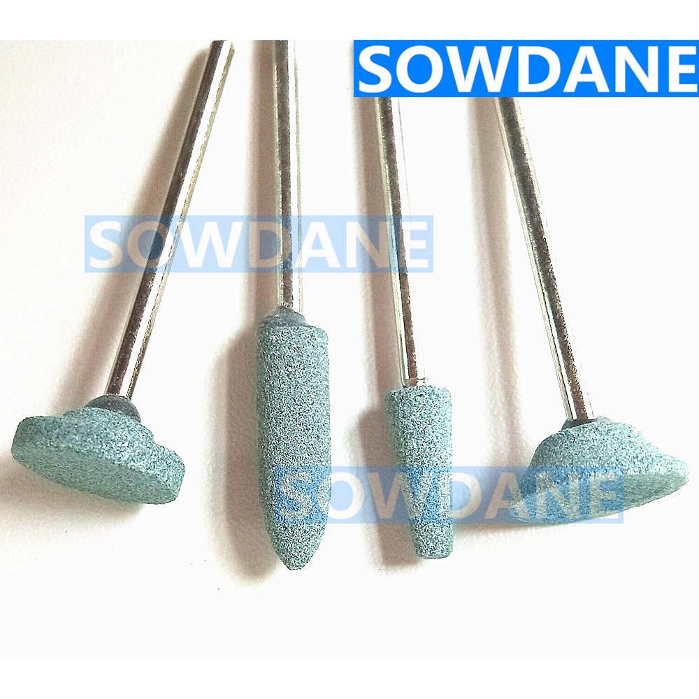 20 pieces Dental Denture Polishing Bur Green Sand Stone Materials Round ...