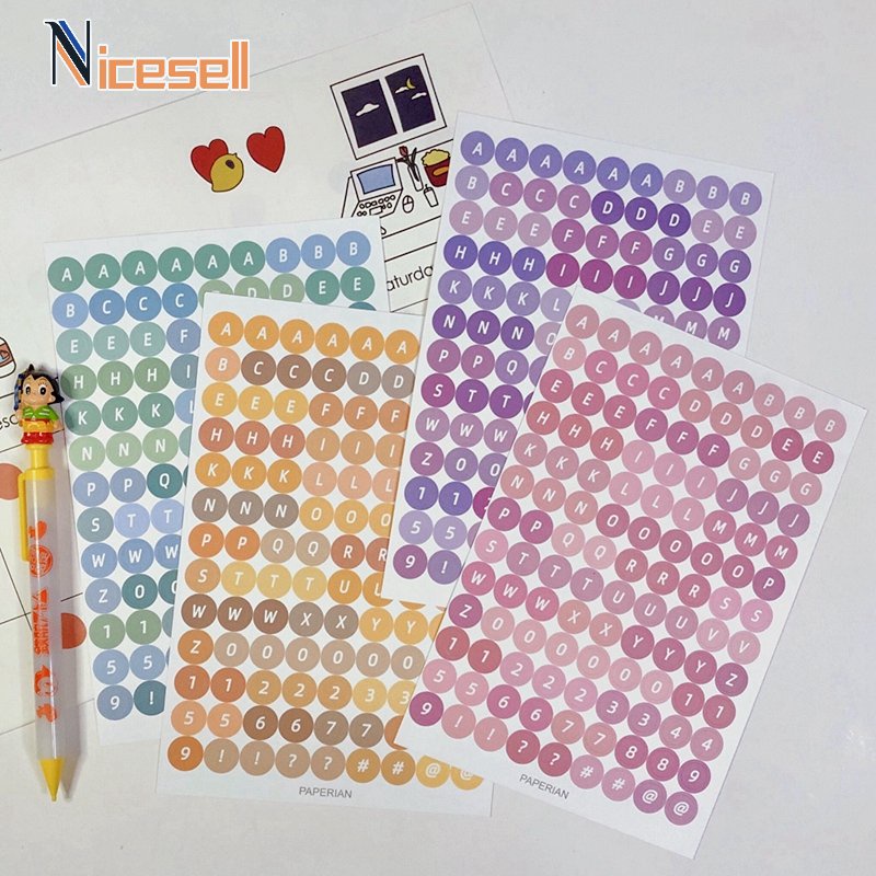 Ins DIY English Alphabet Stickers Scrapbooking Craft Colorful Letter ...