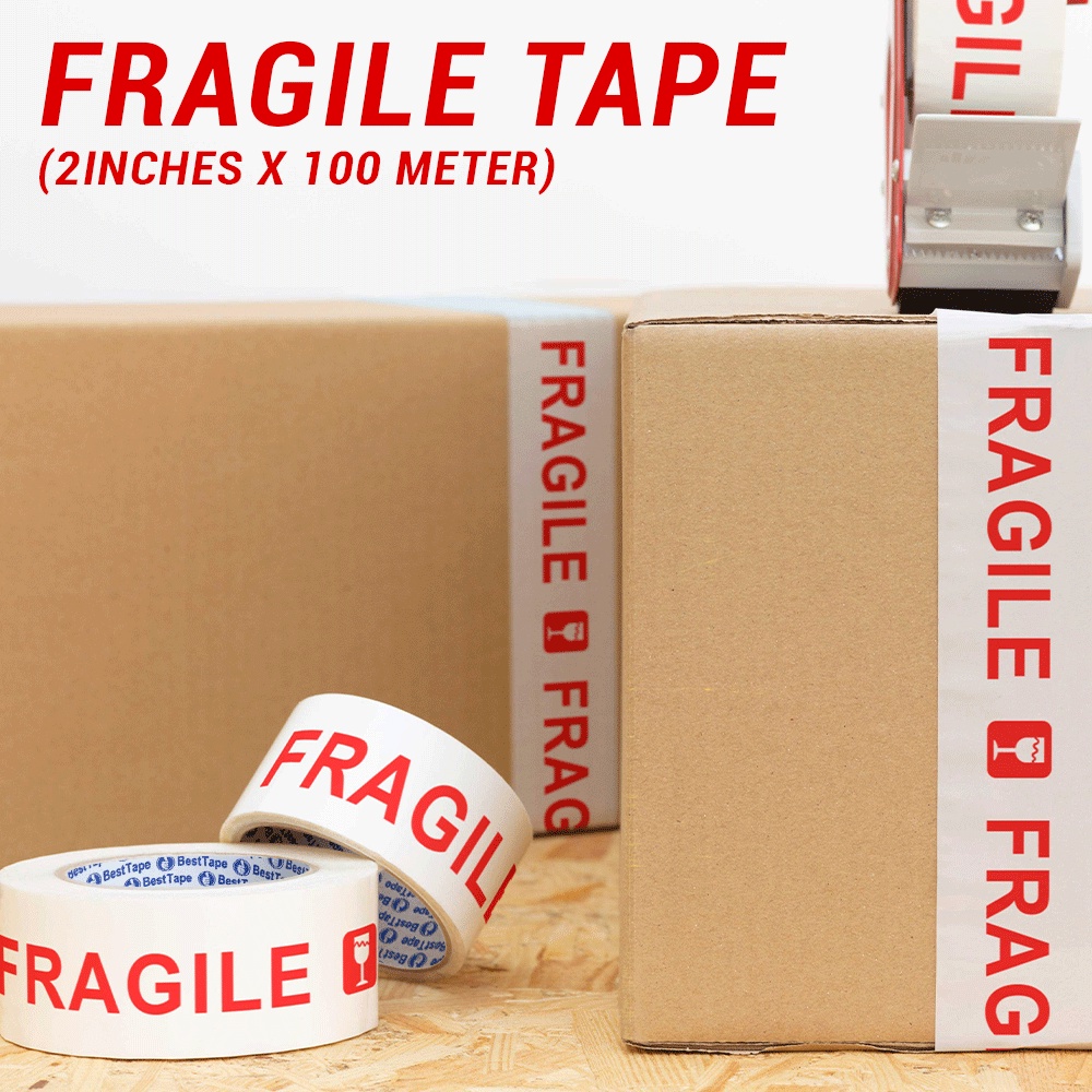TNS Fragile Packaging Tape Warning Fragile Tape Packing Printing Tape-2 ...