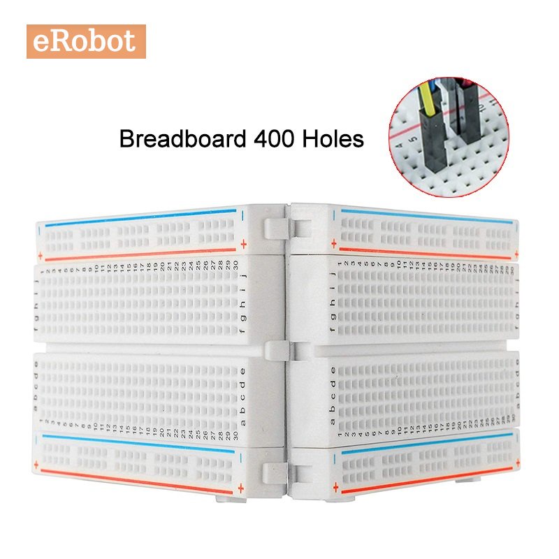 400 Holes/tie Points Breadboard Solderless Prototype PCB Board 400 Pin ...