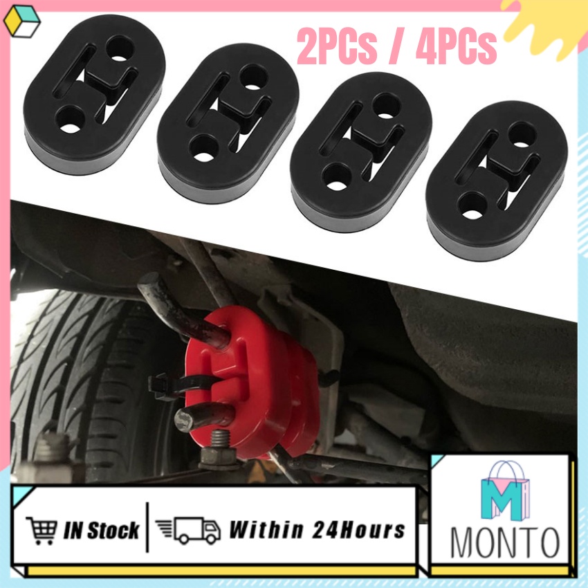 2/4PCs Car Exhaust Bracket Hanger Bushing Tail Pipe Mount Rubber Holder ...
