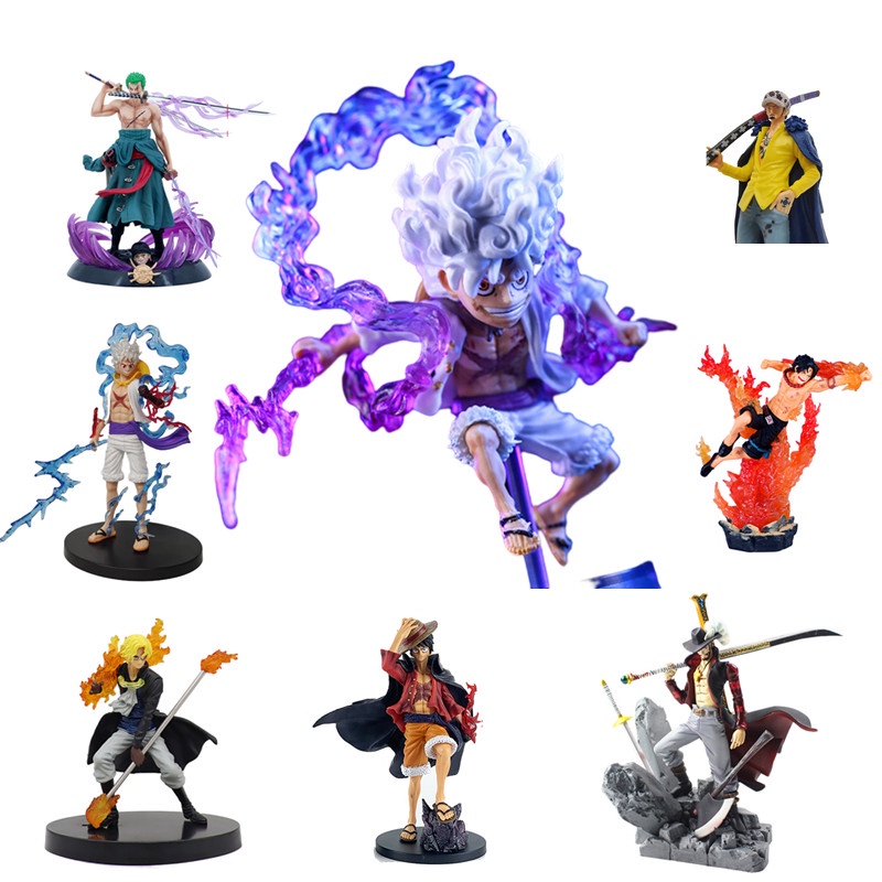 One Piece Luffy5 Ace Hancock Law Marco Model Action Figures | Shopee ...