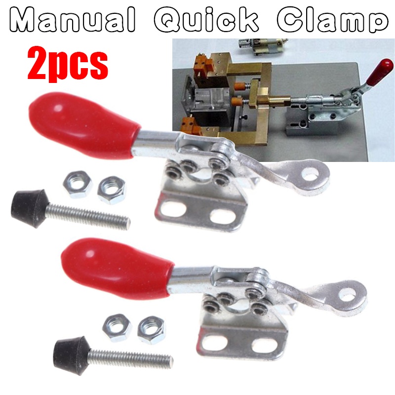 2pc GH-201A Horizontal Toggle Clamp Quick-Release Toggle Clamps Set ...