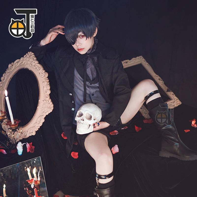 CAT&3dm Black Butler cos Ciel Phantomhive Devil's Day Sense Trail Dress ...