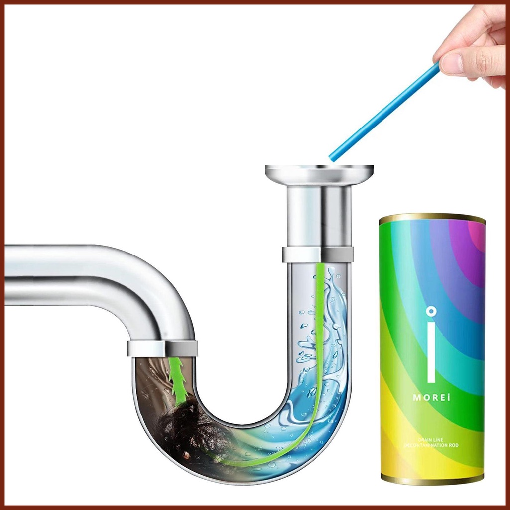 12 Strips Drain Strips Drain Cleaner & Deodorizer Drain Cleaner Hair ...