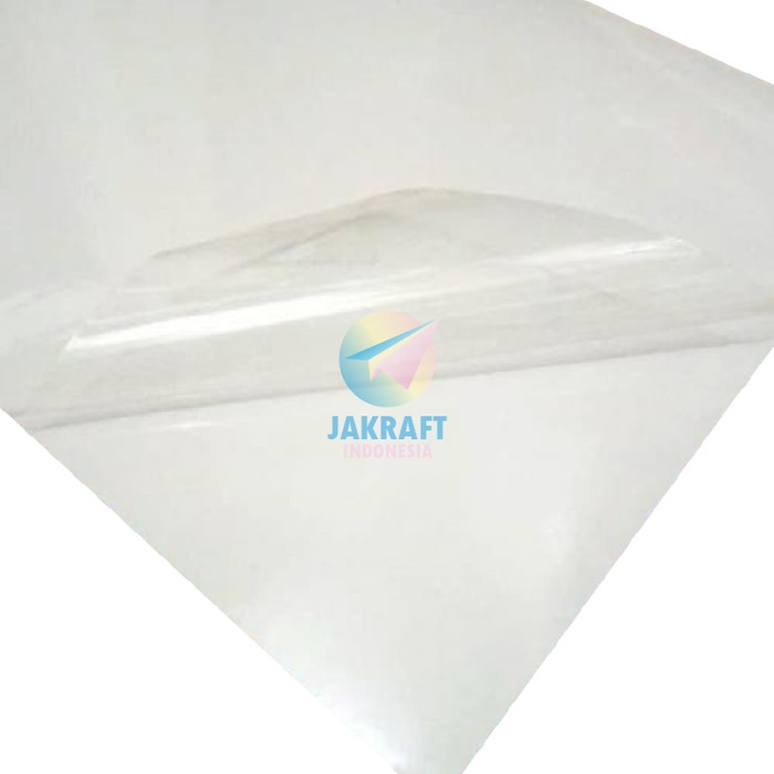 A4 Sticker Paper Clear Vinyl Clear Glossy Sticker (Cold Lamination ...