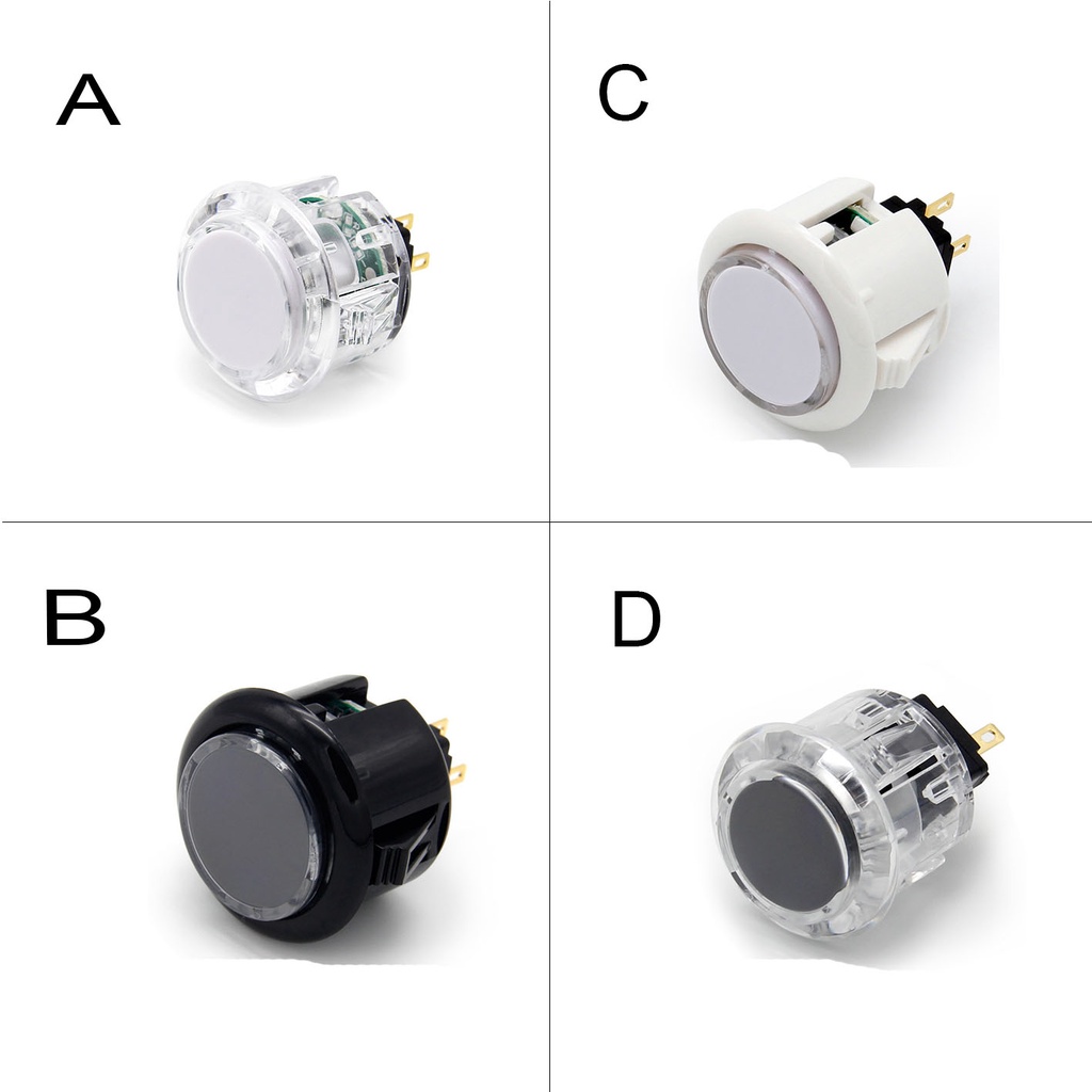 4 Pcs Hitbox QANBA Luminous 24/30mm card button arcade joystick ...