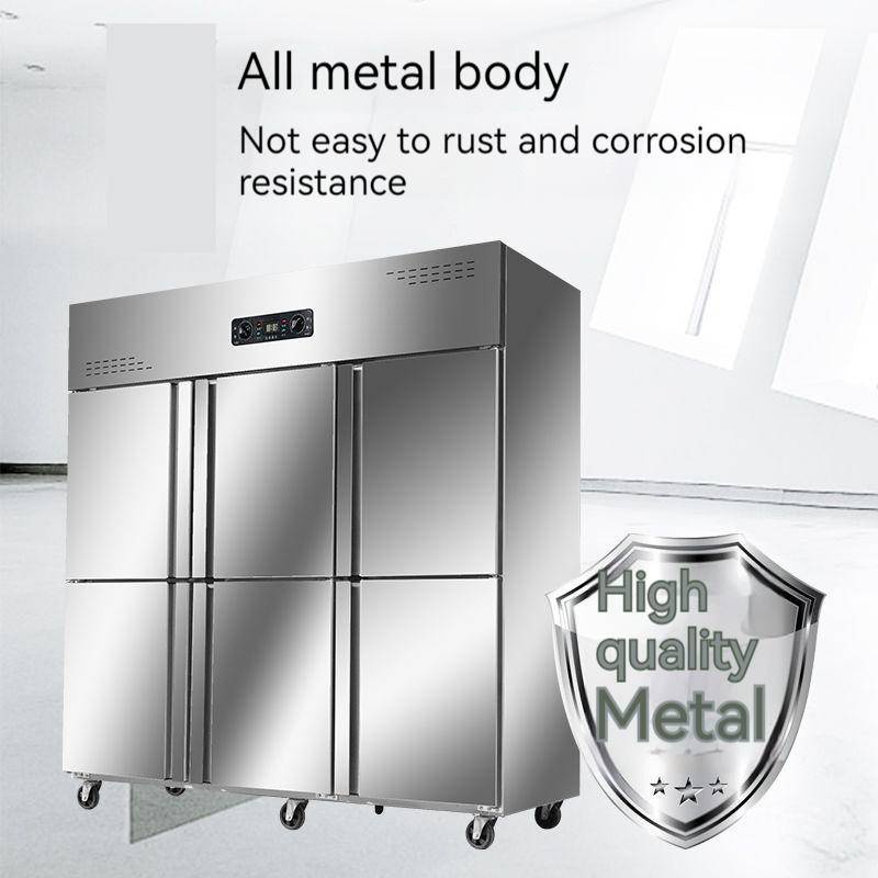 Commercial 6door refrigerator, refrigerated, double temperature, large ...