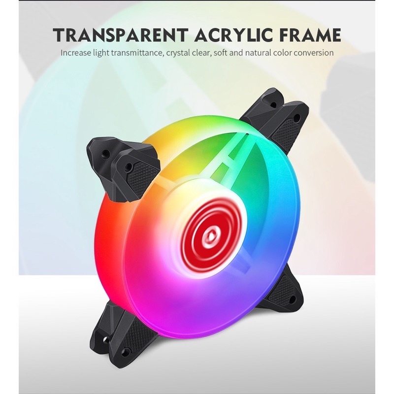 INPLAY Ice Tower RGB FAN 3 in 1 kit 120mm v2 set with remote hub and ...