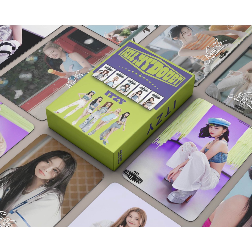 55pcs/box ITZY KILL MY DOUBT Album BET ON ME Photocards LOMO Cards YEJI LIA YUNA CHAERYEONG ...
