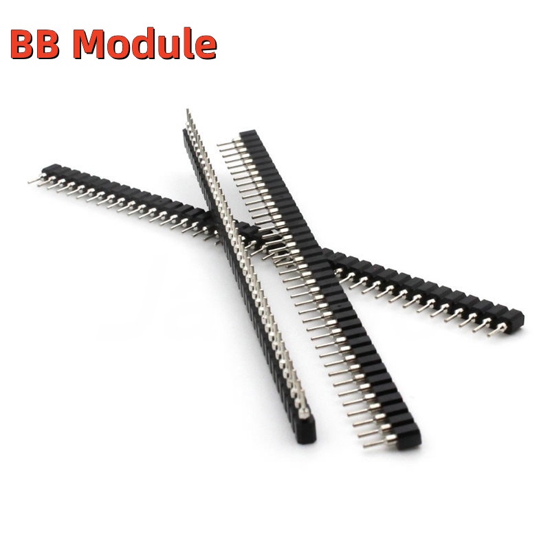 5Pcs 1x40P 2.54mm Round Hole Female Header Tin Single Row 40Pin 0.1" Breakable Stackable PCB IC ...