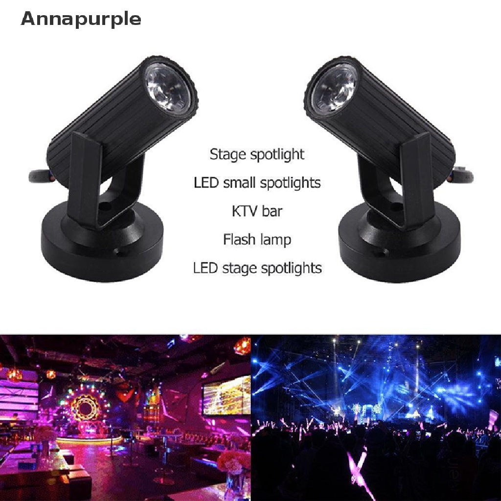 Annap RGBW 1W LED Stage Lighg Spin Pinspot Light Beam Spotlight Party ...