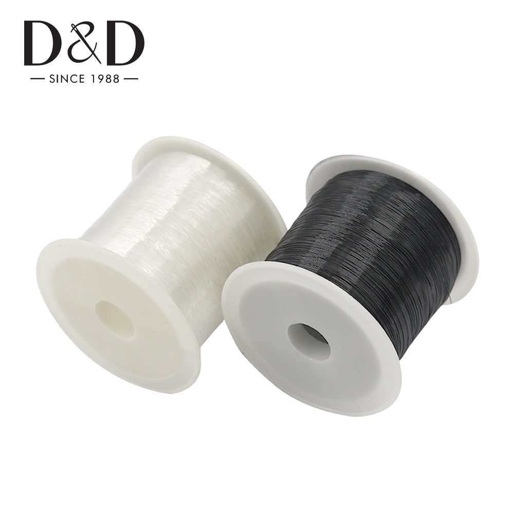 1/2/4/6pcs 80m/roll 0.2mm Black and White Two Color Inelastic Nylon ...