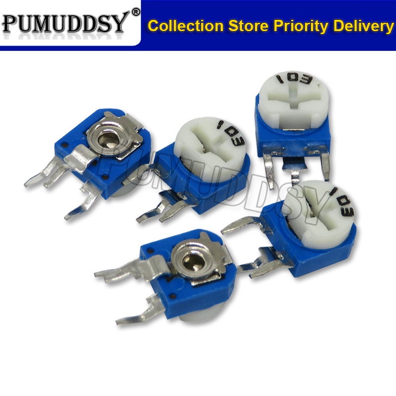 20PCS RM063 Trimmer Potentiometer Adjustable Resistor 500R 1K 5K 10K ...