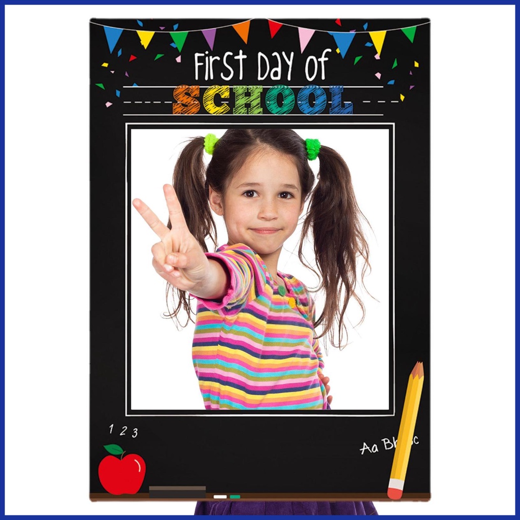 Back to School Photo Booth Props Simple First Day of School Photo Prop ...