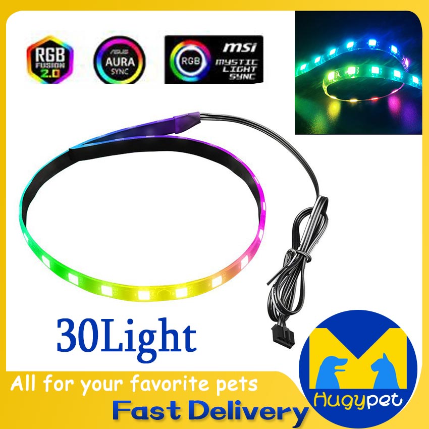 5V ARGB PC Case LED Light Bar SATA 3PIN Desktop Computer Lamp Strip ...