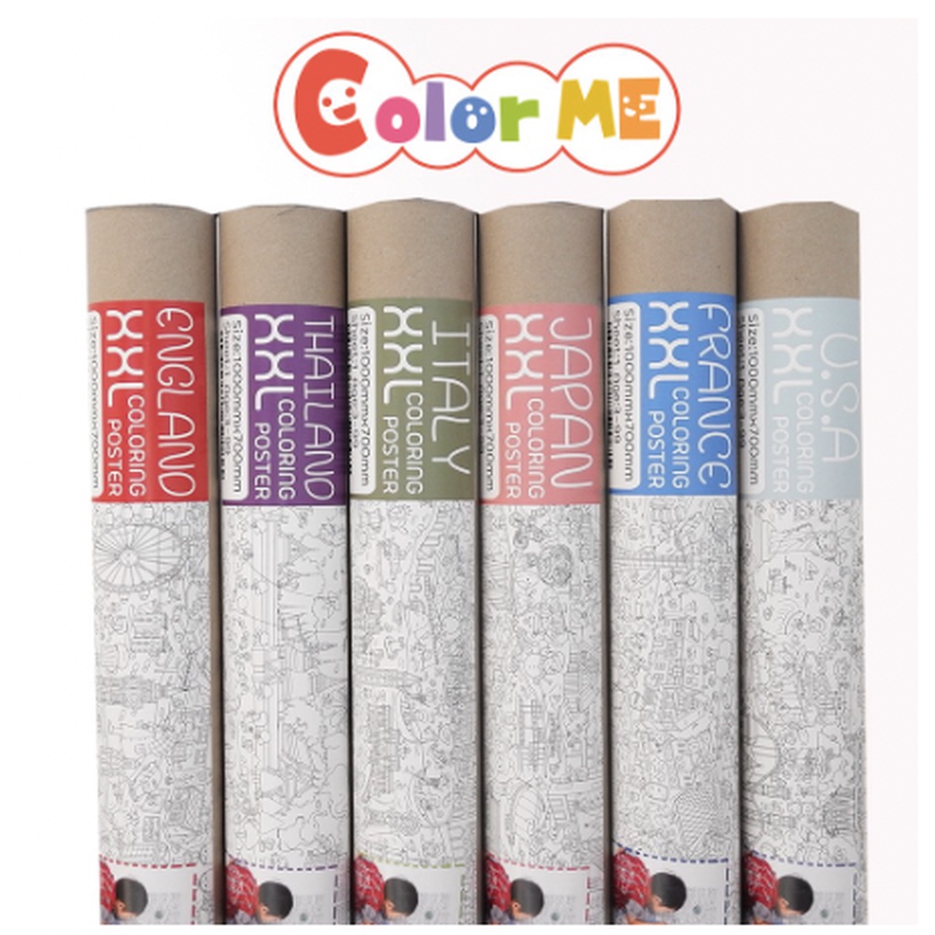 COLOR ME coloring poster Colouring | Shopee Philippines