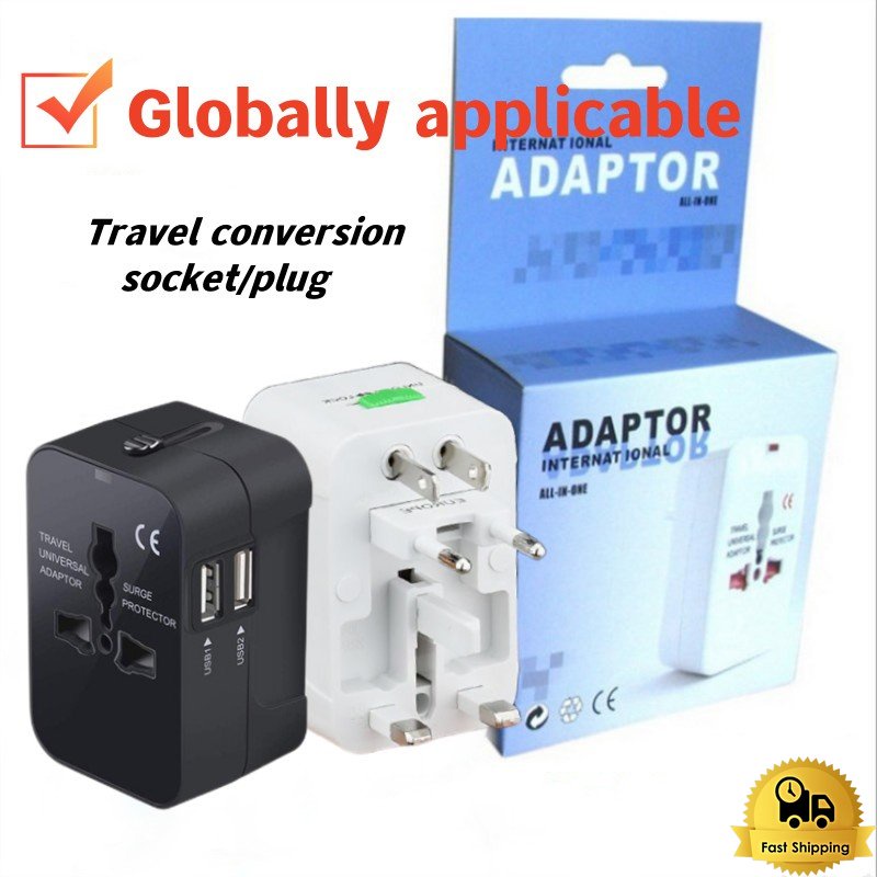 All in 1 Universal Travel Adapter socket/plug Globally Converter ...