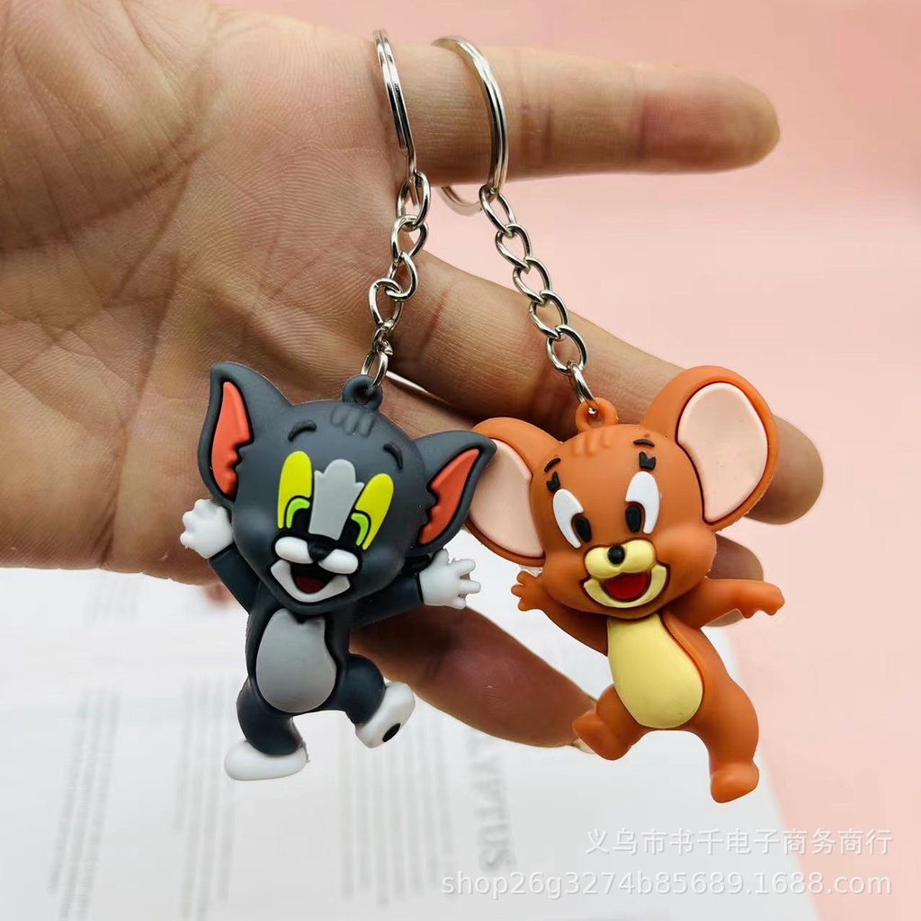 Cartoon keychain Tom Jerry Cat and Mouse keychain pendant | Shopee ...