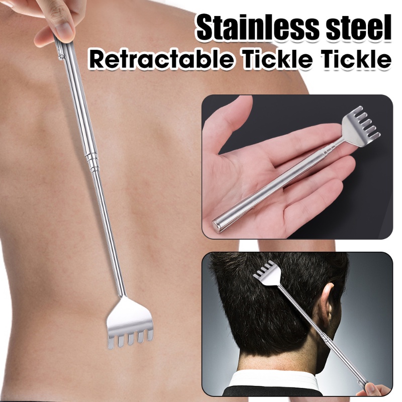 Creative Retractable Back Tickling Stick Stainless Steel Scraper ...