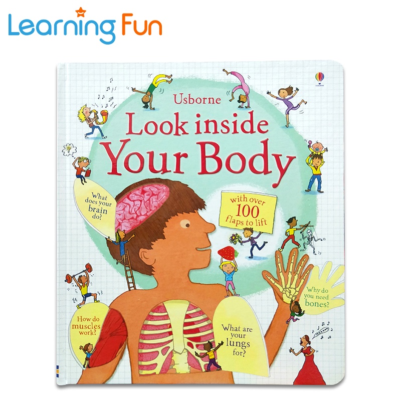 Usborne Look Inside Your Body English Board Book for Kids Montessori ...
