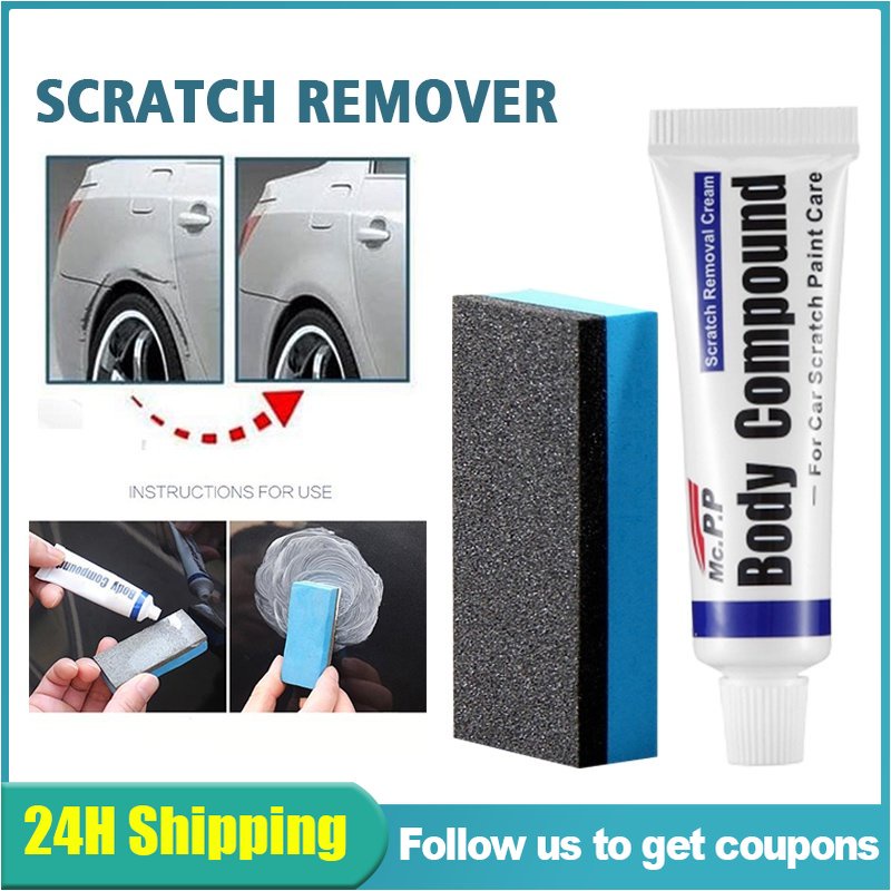 Car Paint Scratch Remover Body Compound Car Scratch Repair Agent Car Scratch Repair Kit with ...