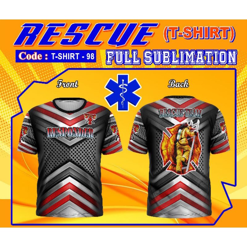 NEW RESCUE TSHIRT full sublimation | Shopee Philippines
