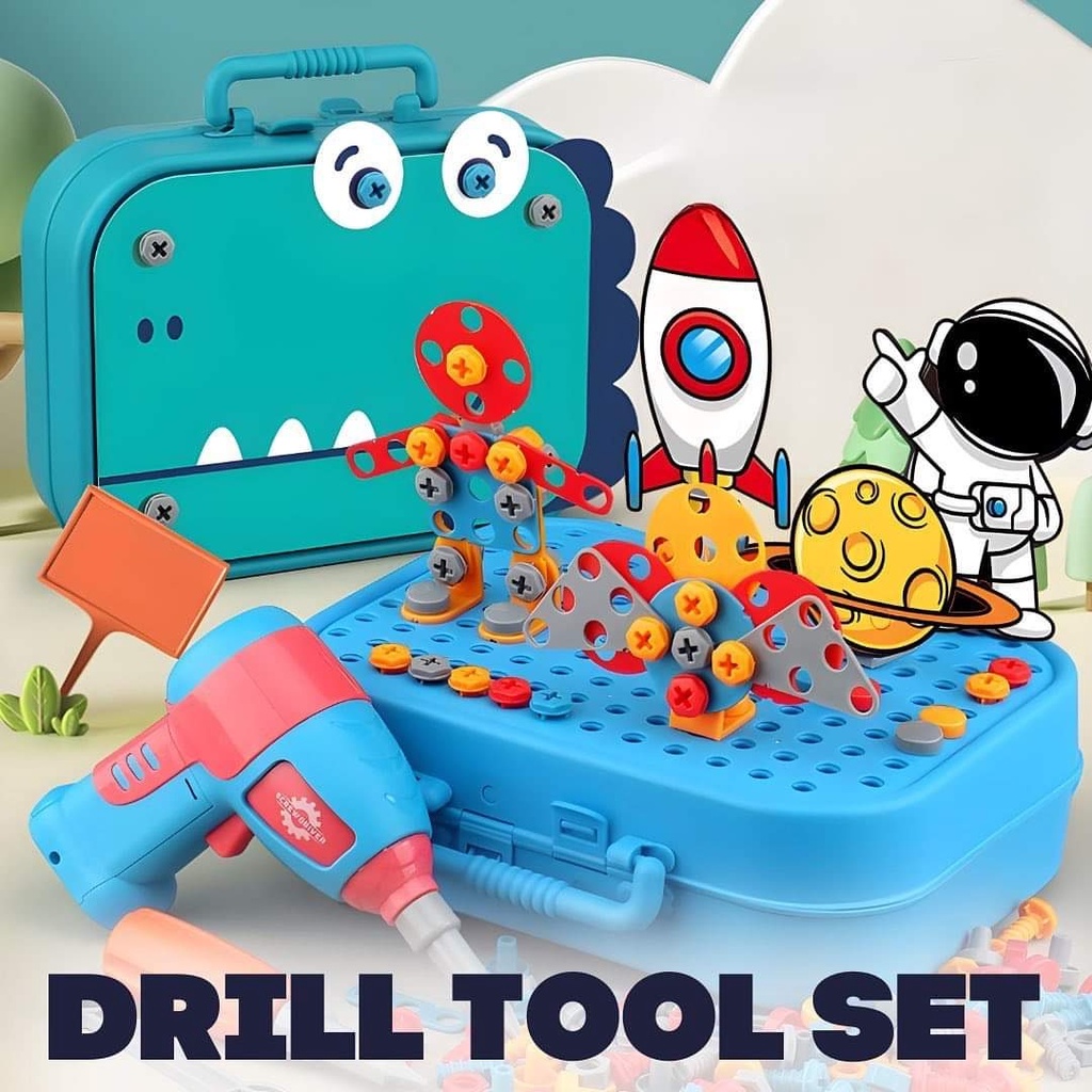 Children's Educational Toys Electric Detachable Assembly Screwdriver ...